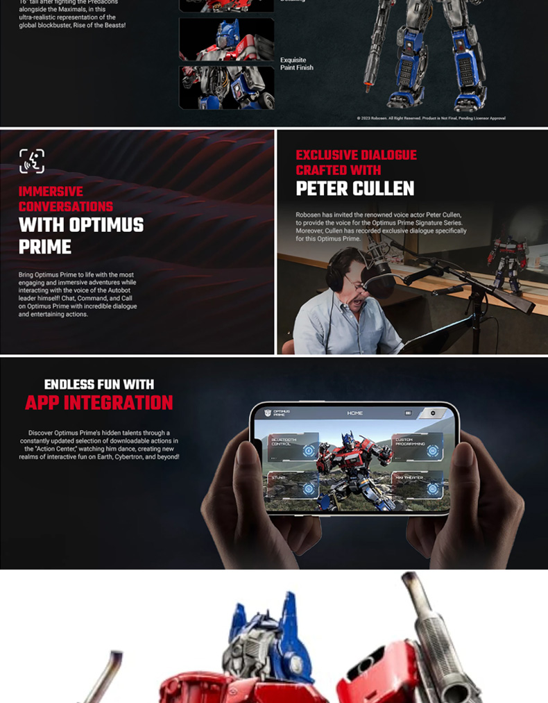 Robosen Optimus Prime Robot "Limited Edition" . intelligent robot ...