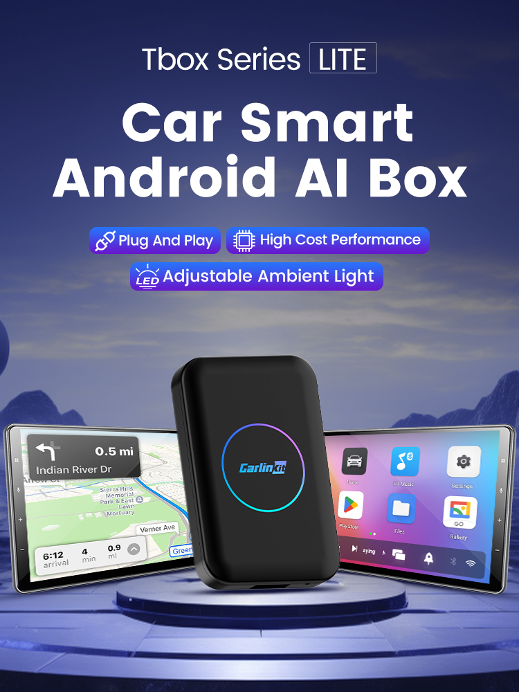 CarlinKit Tbox Lite Android 10 CarPlay Ai Box 2G+32G Car Play TV Box For Netflix Wireless ...