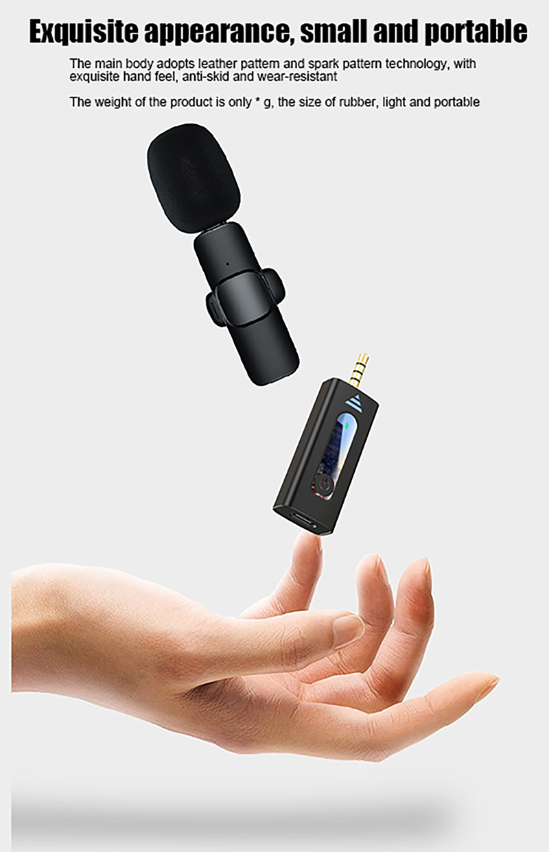 [Shopee Choice]K35 Wireless 3.5mm Mini Lapel Microphone for Vlog Video ...