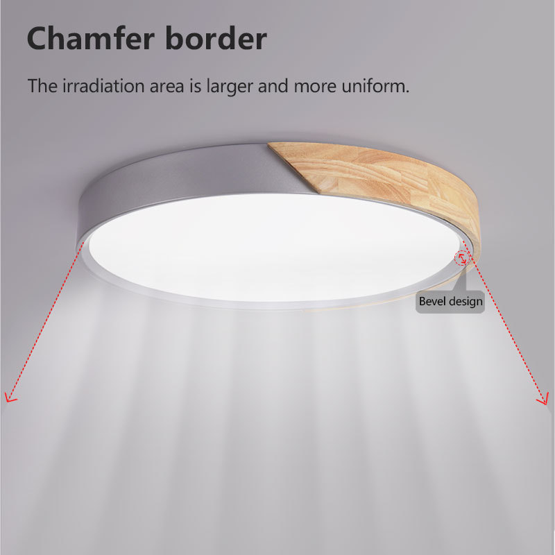 LED Tricolor ceiling light remote control dimming living room bedroom ...