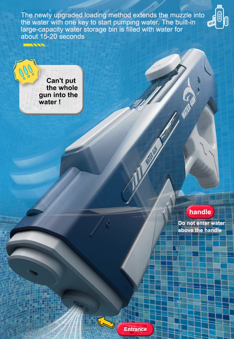 Intelligent Electric Water Gun Fully Automatic Water Absorption Toy ...