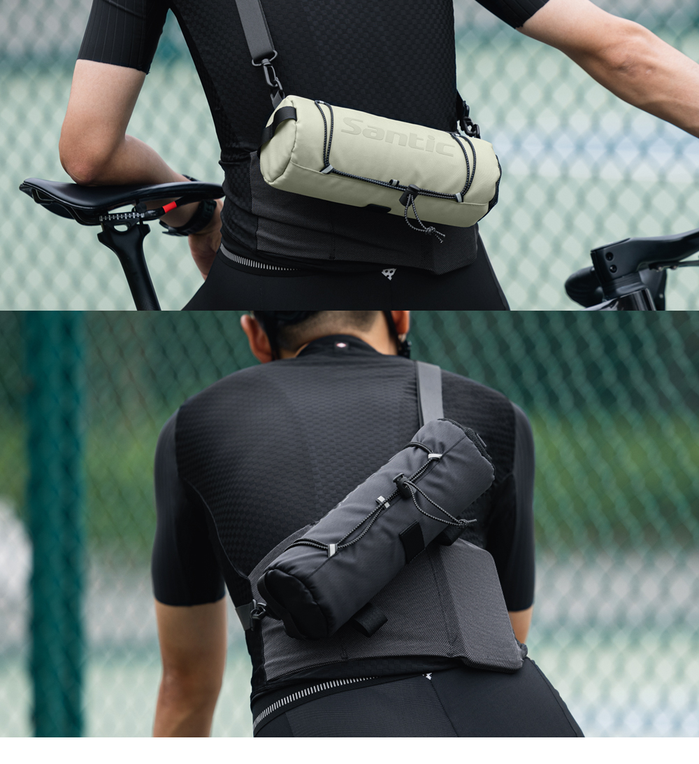 Santic Bike Handlebar Bag Small Handle Bar Handy Front Bags Storage ...