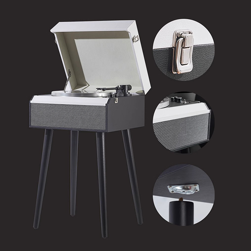 Middix Vinyl Record Player Dynamic Magnetic Needle Retro Floor Standing ...