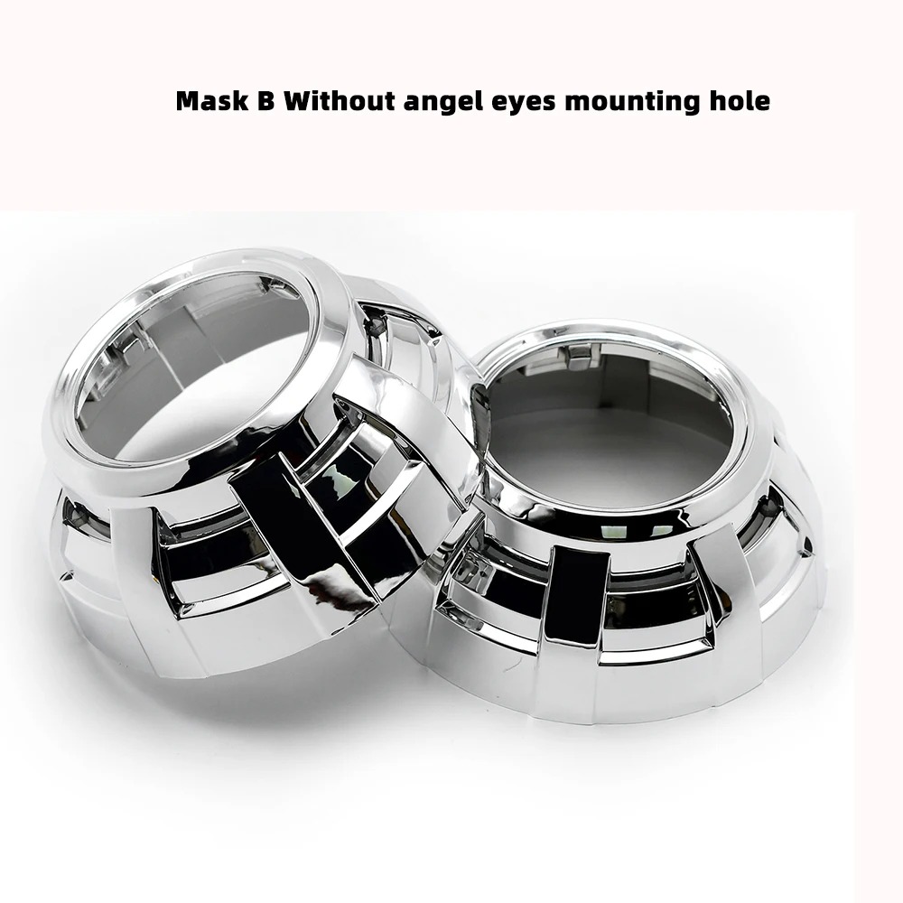 2PCS 2.5 Inch 3 Inch BI XENON/LED Projector lens mask shrouds Car light ...
