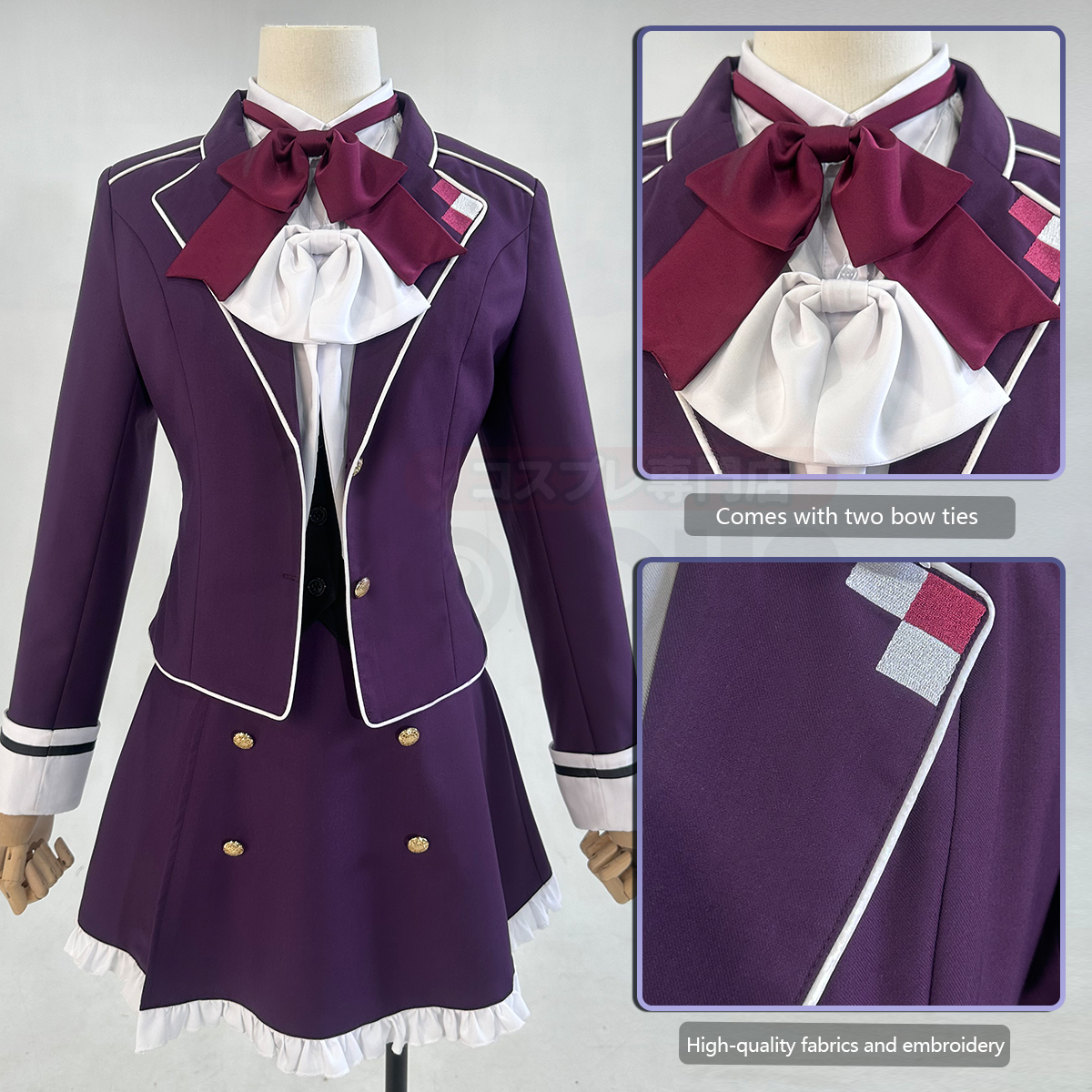HOLOUN DIABOLIK LOVERS Cosplay Costume Komori Yui Anime Halloween ...