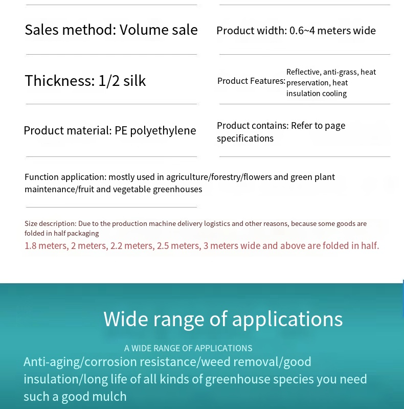 【COD】Plastic Mulch [ JAPAN - SUN QULITY ] 4ft x 400m (1.2m) SILVER ...