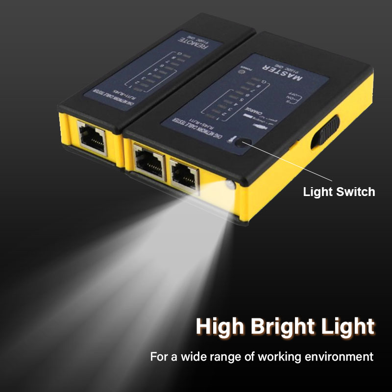 HOOLNX Network Cable Tester RJ45 Tester Tool For RJ45 LAN Ethernet ...