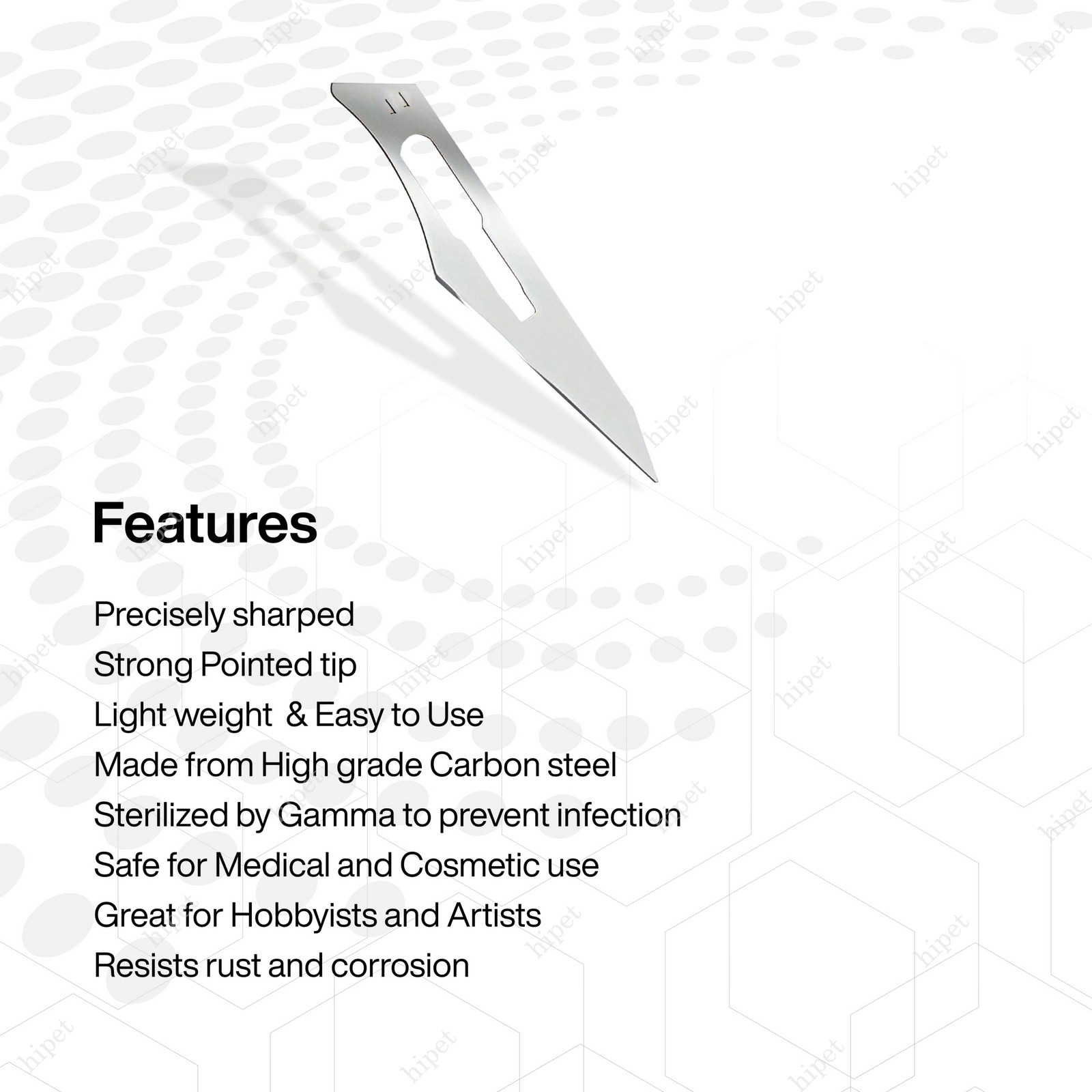 10pcs 11# Carbon steel Surgical scalpel blades for Dental Dissection Piglet castration | Shopee ...