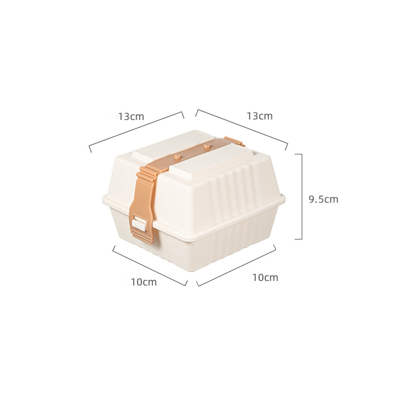 2 Pack Reusable Burger Box, To-Go Hamburger Sandwich Container, Square ...