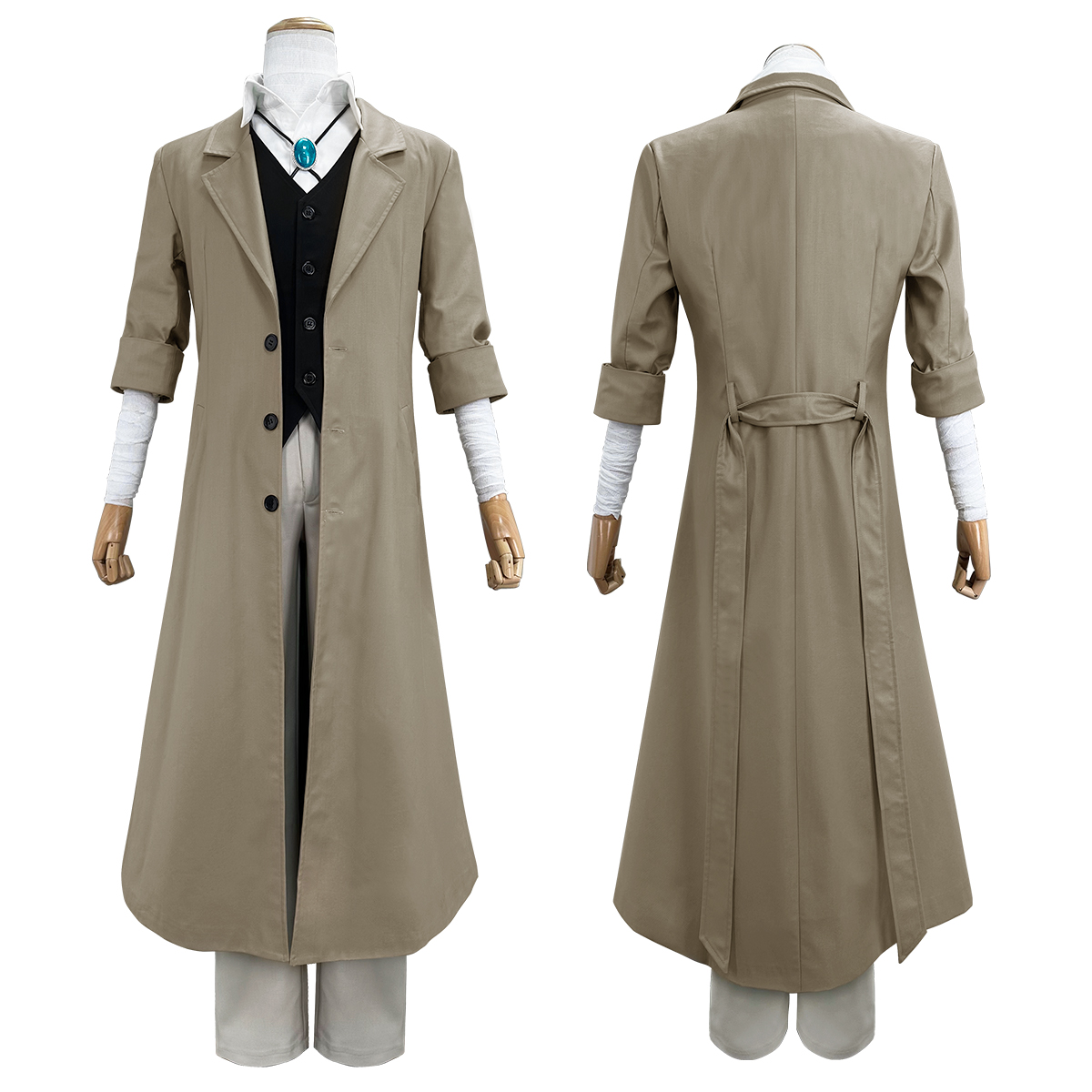Holoun Bungo Stray Dogs Cosplay Costume Dazai Osamu Coat suit Anime ...