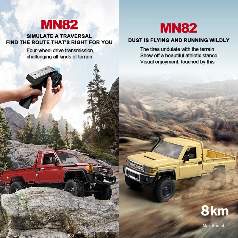 【In Stock】 MN Model MN82 PRO 1:12 RC Car 2.4G 4WD Off-Road Truck ...