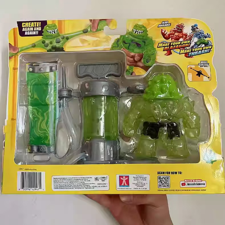 Heroes of Goo Jit Zu Hero Creator Rockjaw Mix, Fill & Create Your Own Stretchy Action Figure ...