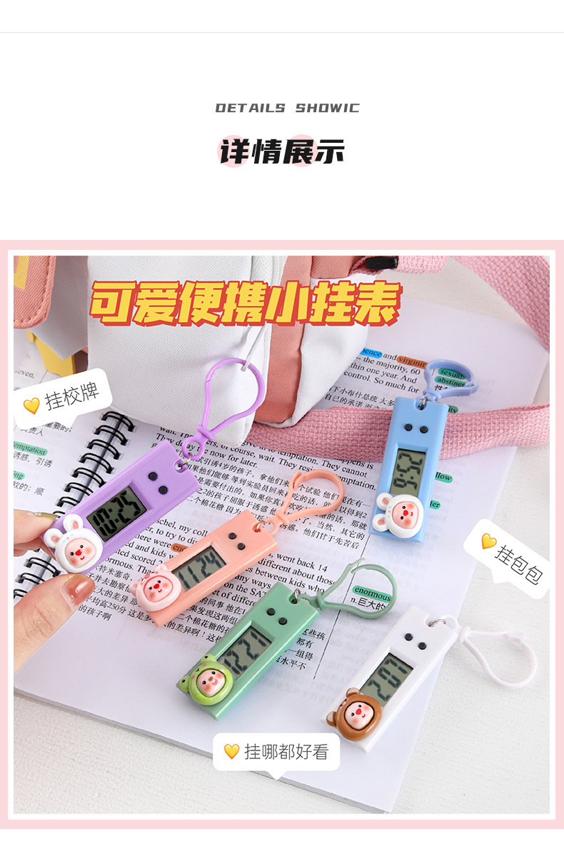 Mini Portable Electronic Clock Digital Time Display Clocks Student ...