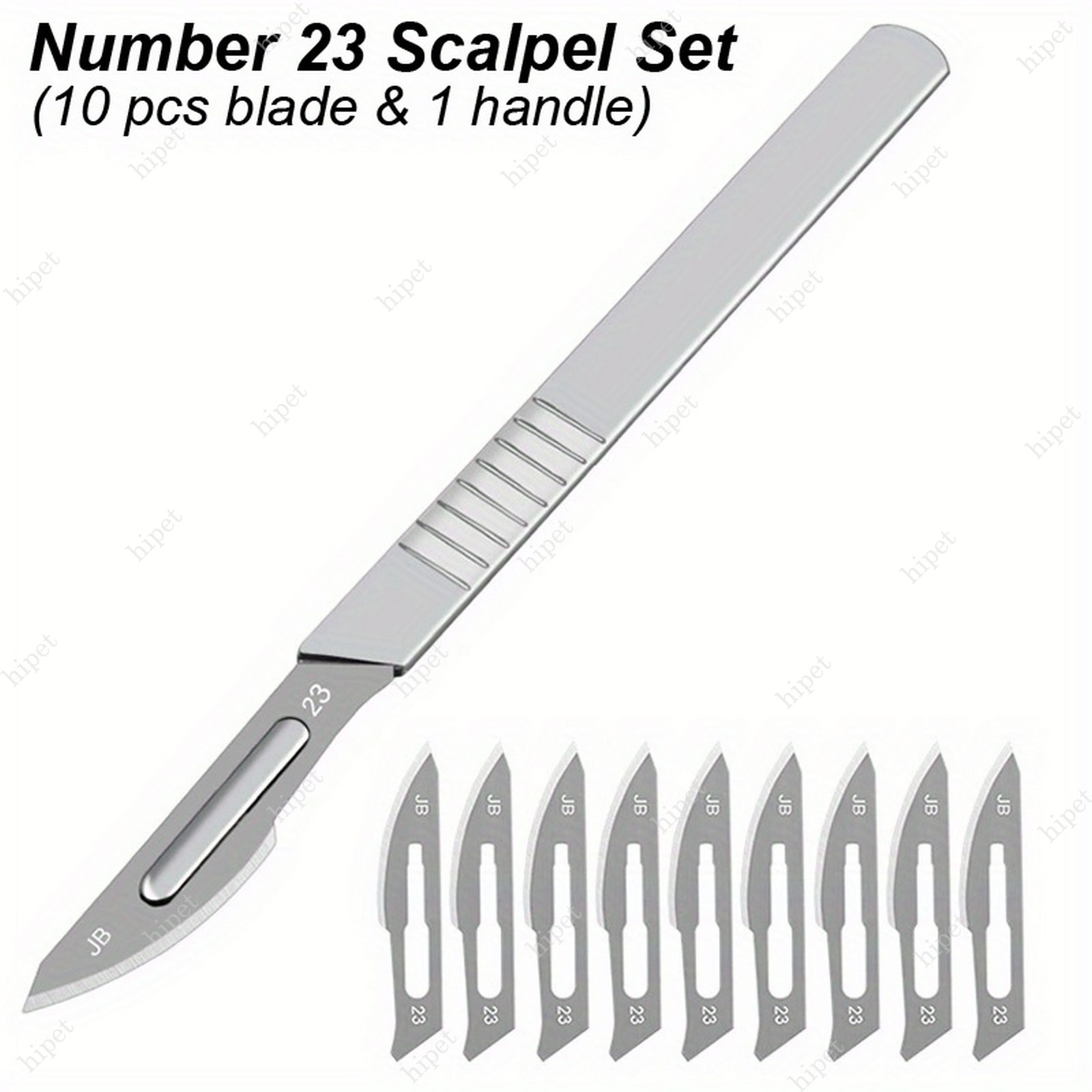 10 Pcs 23# Sterile scalpel blades with 3# Handle for Paper Cutting ...