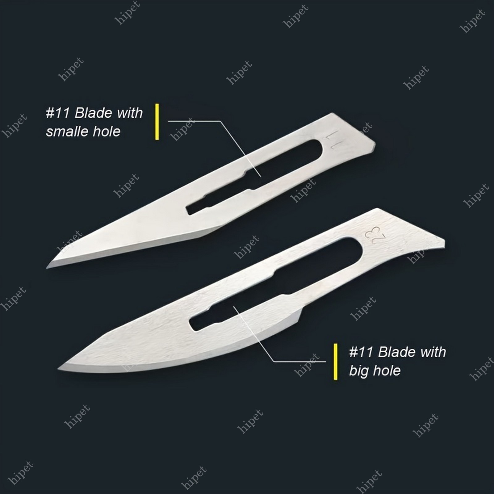 10pcs Sterile #11 Scalpel Blade Surgical Set with Handle #23 Scalpel ...