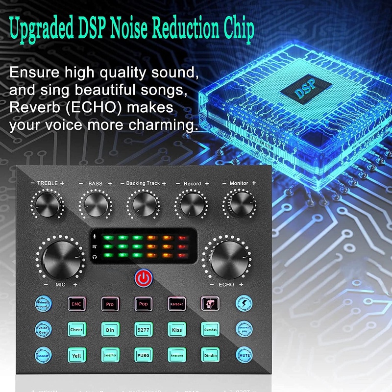 TyneHay U87+V8S Professional Condenser Microphone Kit with V8S Sound ...