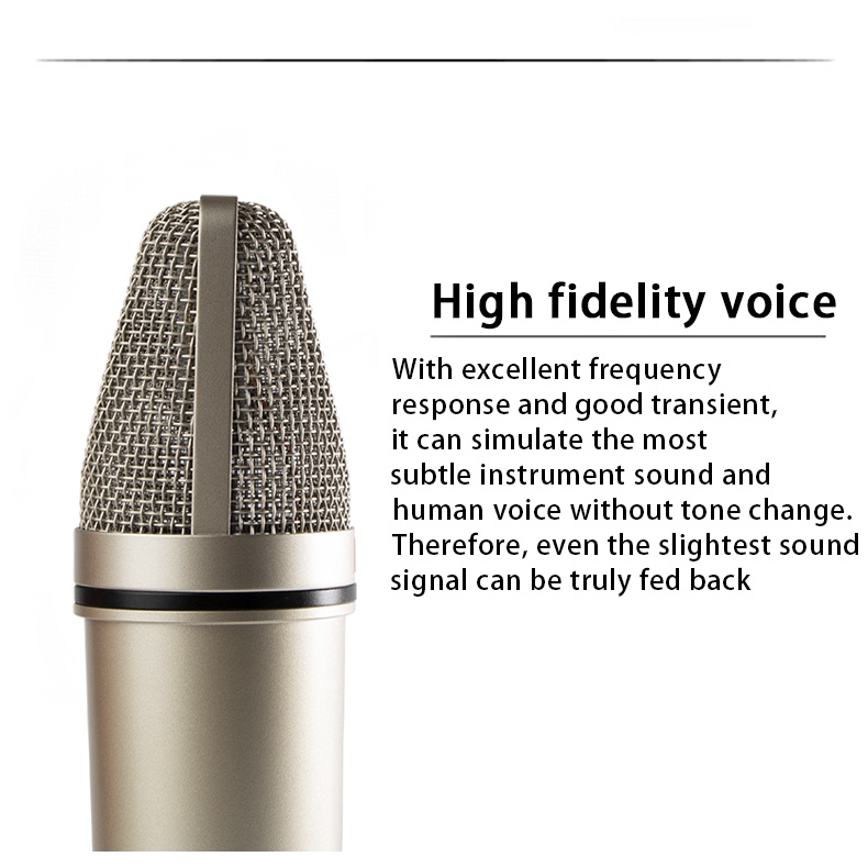 TyneHay U87+V8S Professional Condenser Microphone Kit with V8S Sound ...