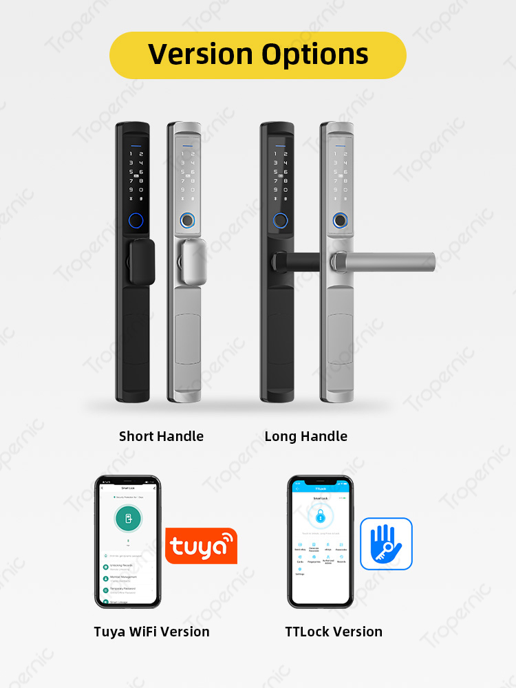 【24h Ship Out】Tuya/TTLOCK Sliding Door Lock Waterproof Smart Door Lock ...
