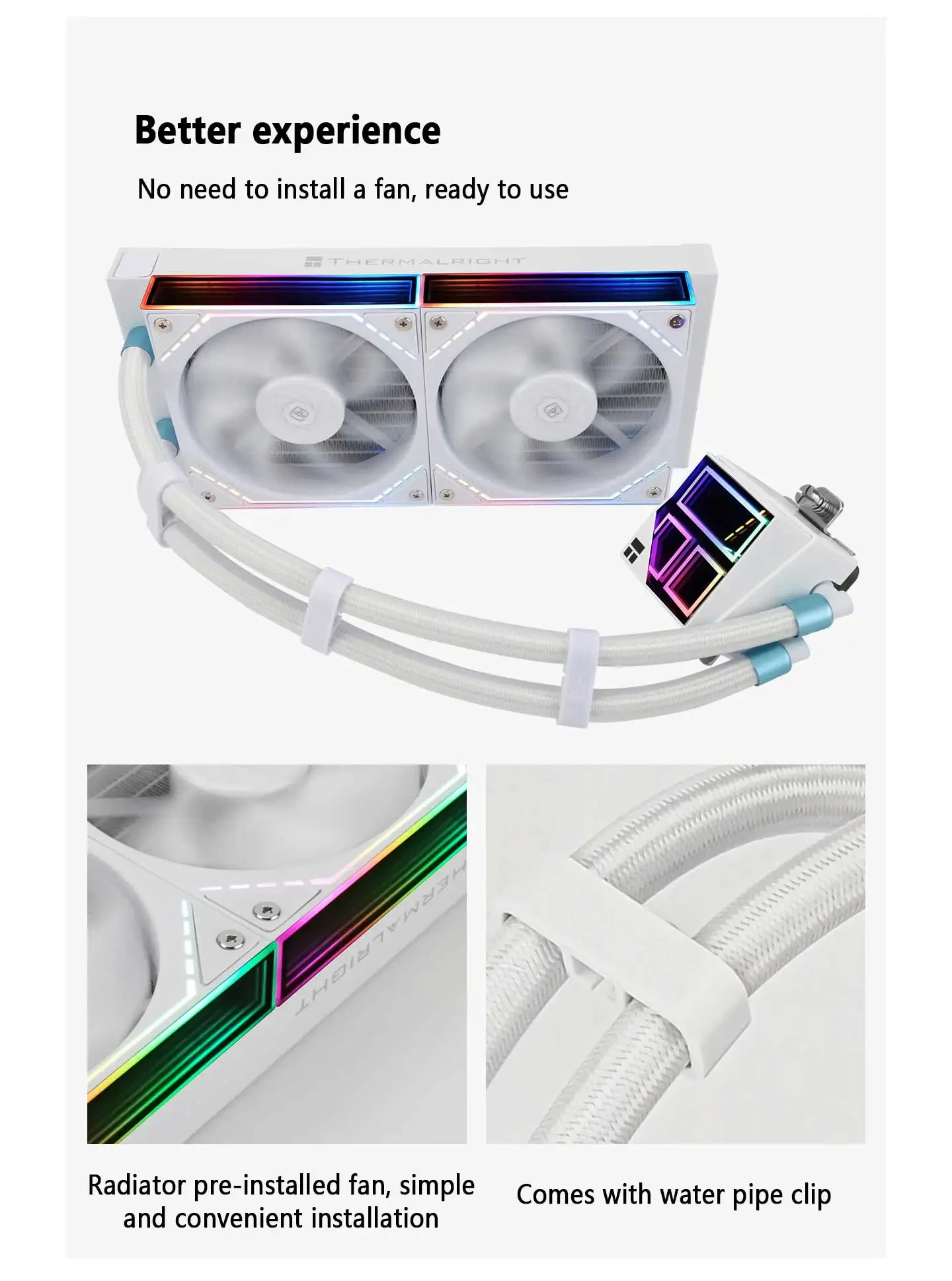 Thermalright Frozen Infinity 240/360 Liquid CPU Cooler PWM Fans with ...