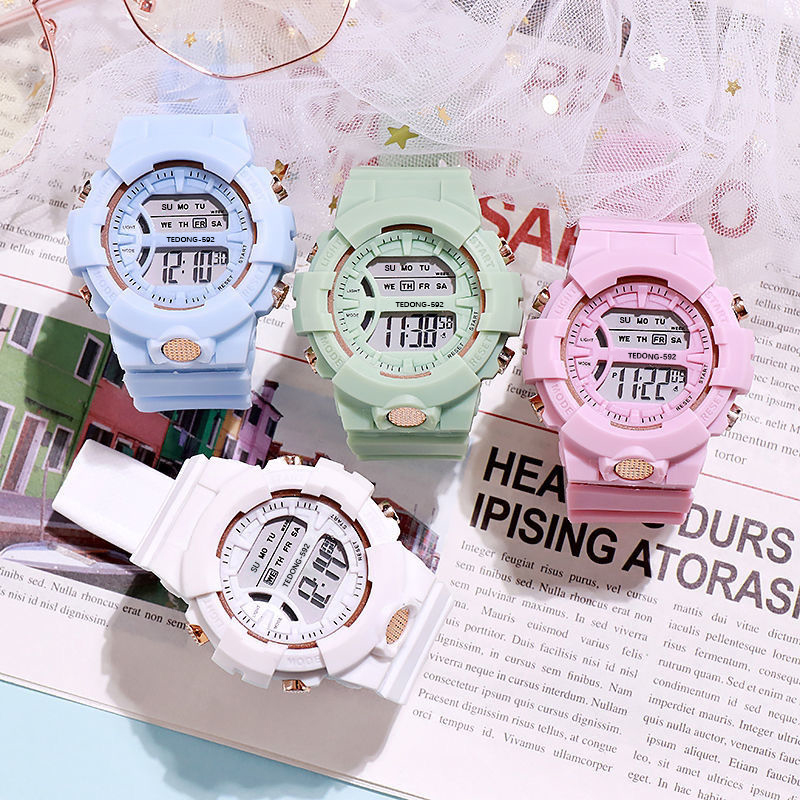 W0095 Korean Macaron Color Waterproof Men's Women's Uni Student Sport ...