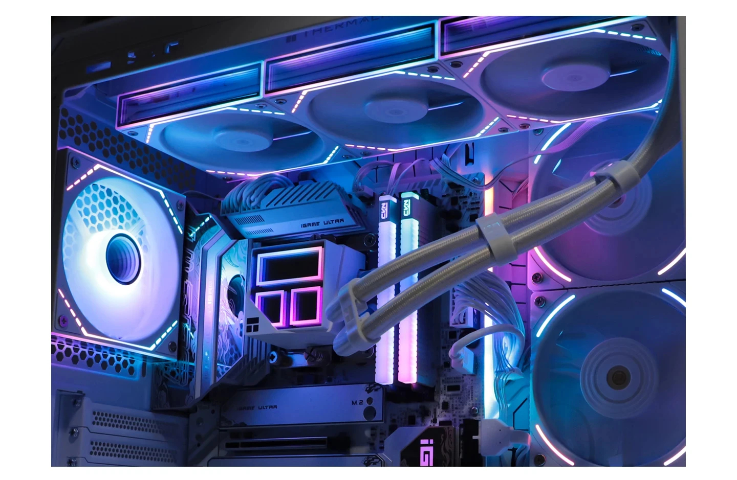 Thermalright Frozen Infinity 360 Liquid CPU Cooler PWM Fans with ...