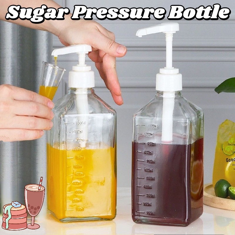 Fructose Syrup Pump Dispenser Plastic Bottle 1100ml For Milk Tea Shop | Shopee Philippines