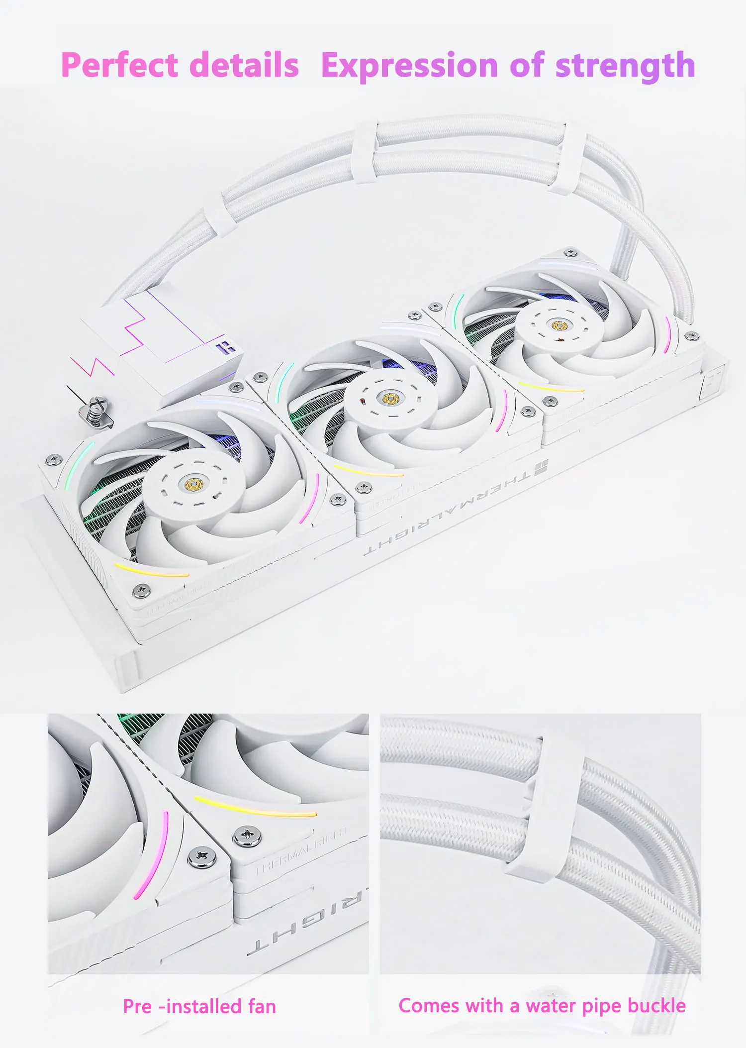 Thermalright CORE MATRIX 240 WHITE water cooling radiator CPU Liquid ...