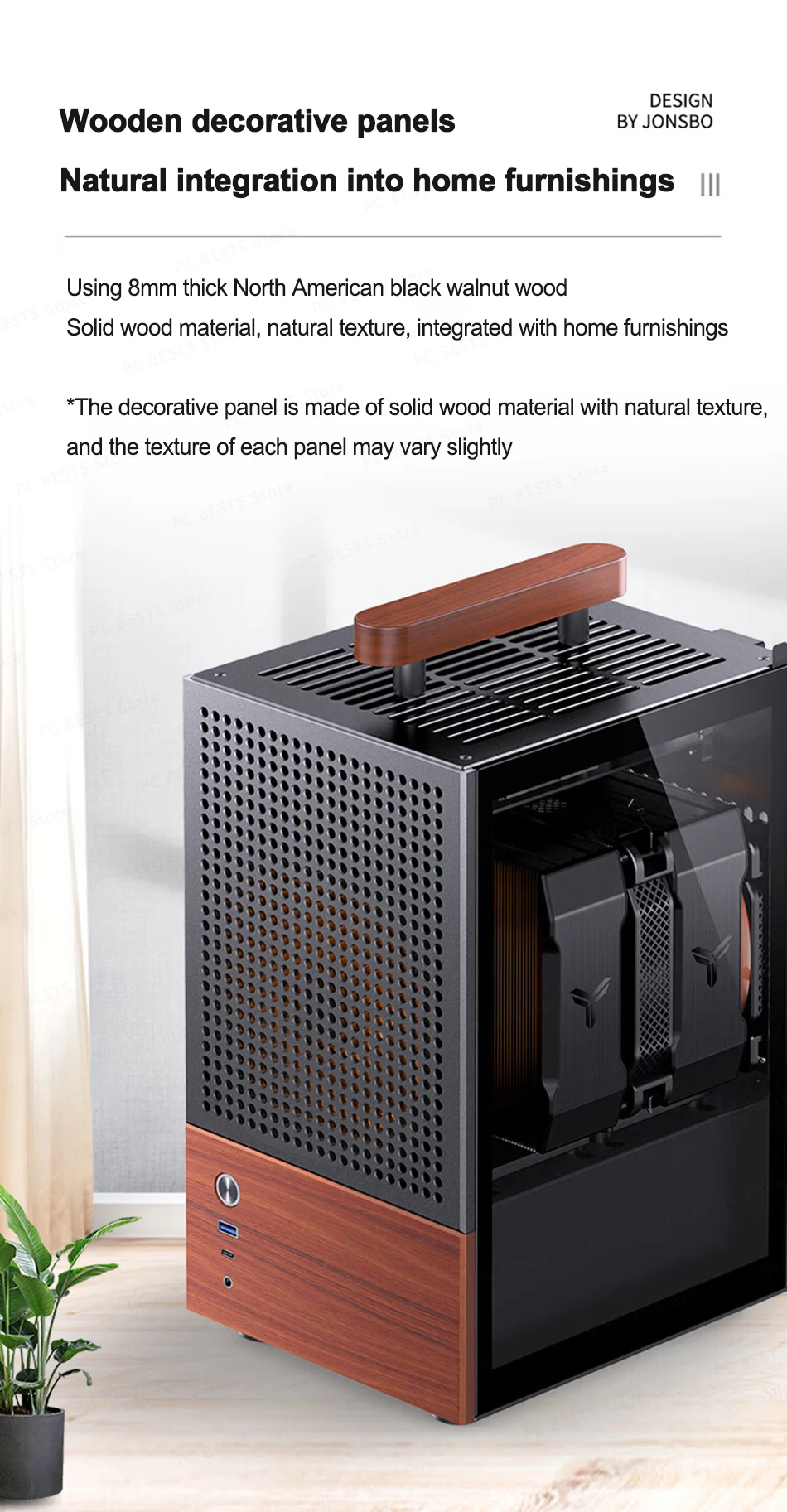 JONSBO T6 ITX Handle Case 3mm Aluminum Alloy Shell Type-C Interface ...