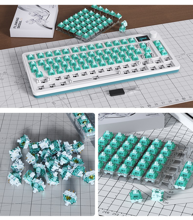 -LW- FLAMING SKULL FS Switch Customized Mechanical Keyboard Switch ...