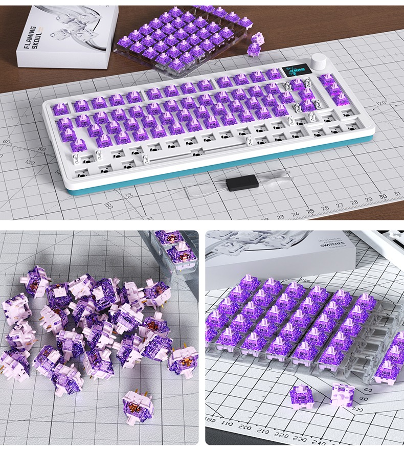 -LW- FLAMING SKULL FS Switch Customized Mechanical Keyboard Switch ...
