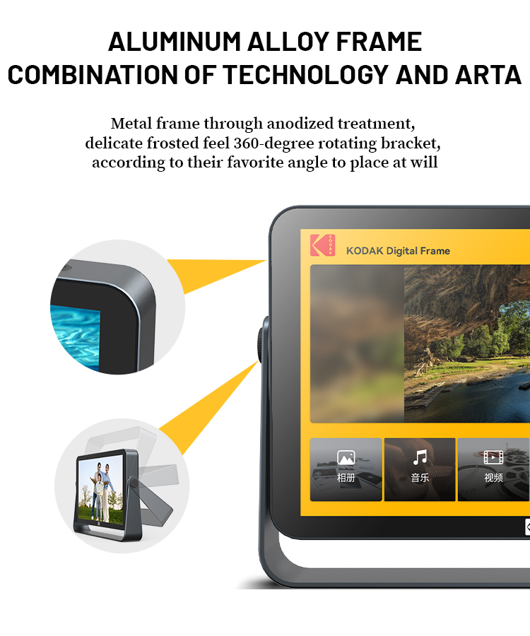 KODAK RWF-109 WiFi Digital Photo Frame 10.1-inch FHD Touch Screen ...