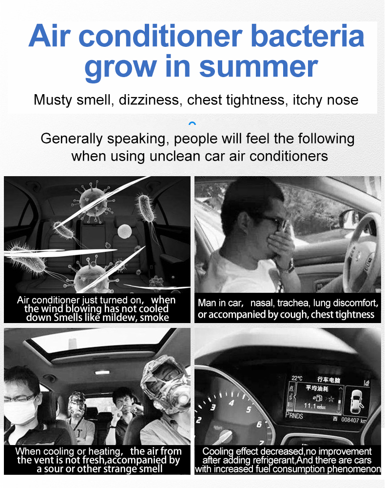 Car aircon Cleaner Spray air conditioner disinfectantspray Home Air ...