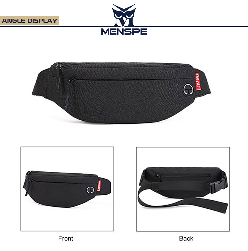 MENSPE Sport Waist Pack Cross Body Bag Pouch Bag Casual Chest Bag Men ...