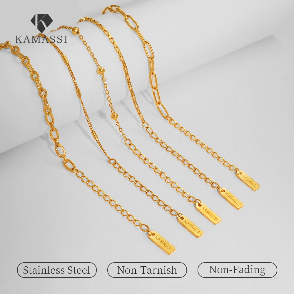 KAMASSI Buy 1 Get 4 Free Stainless Steel Fashion Design for Women Five ...