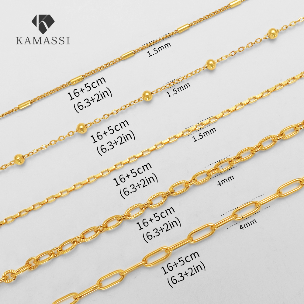 KAMASSI Buy 1 Get 4 Free Stainless Steel Fashion Design for Women Five ...