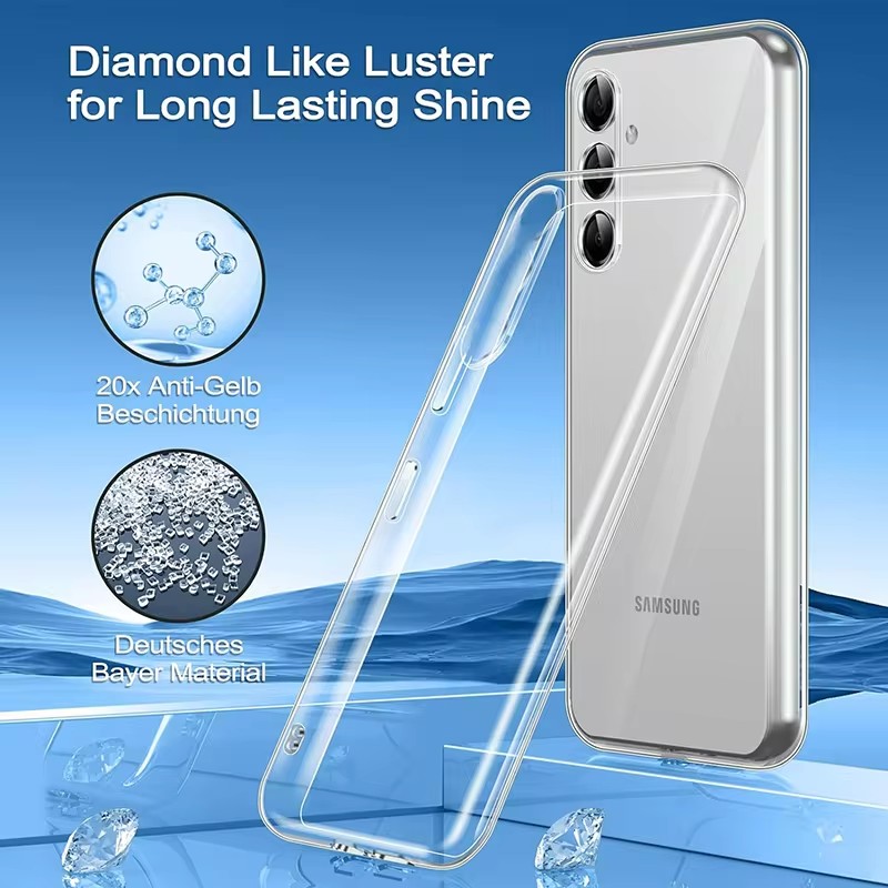 Ultra Thin Transparent PC Hard Case for Samsung Galaxy S24 S23 S22 S21 ...