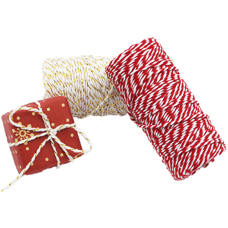 100m/roll 2mm Wide Colorful Cotton Thread Rope Braided Rope Binding ...