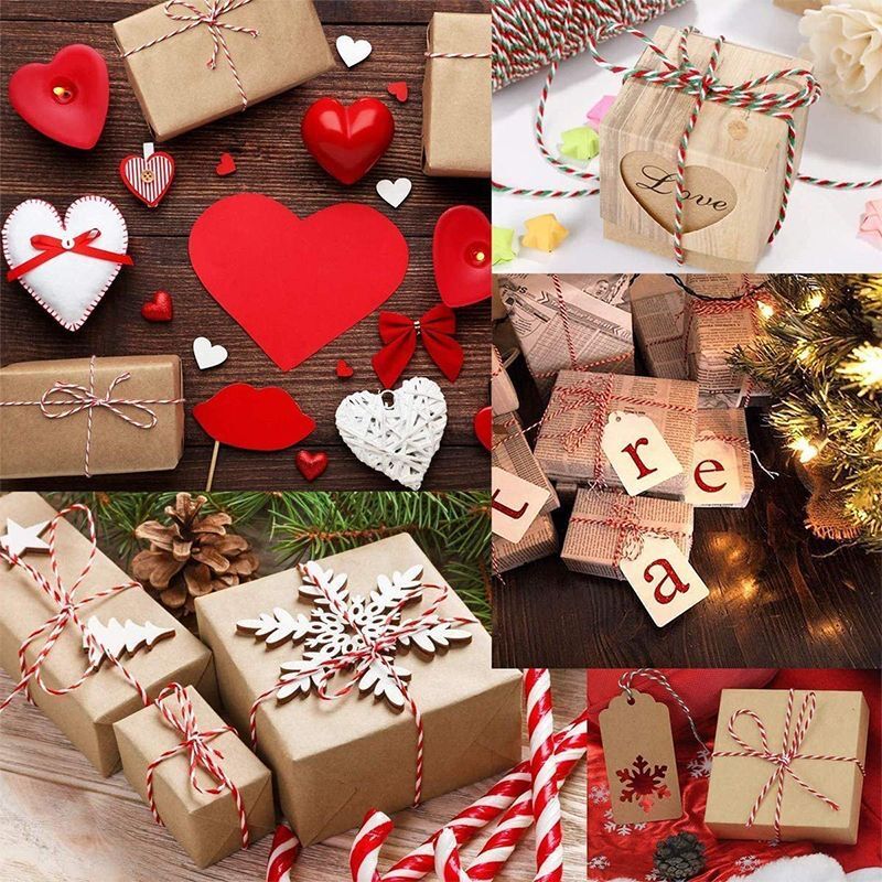 100m/roll 2mm Wide Colorful Cotton Thread Rope Braided Rope Binding ...