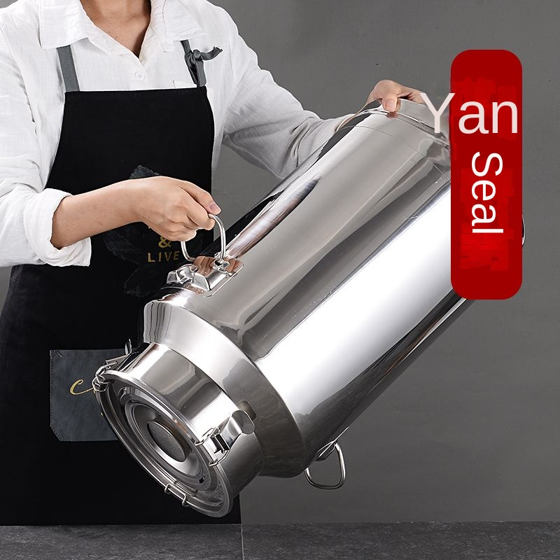 Stainless Steel Edible Oil Barrel Thickened Sealed Barrel Vacuum Milk ...