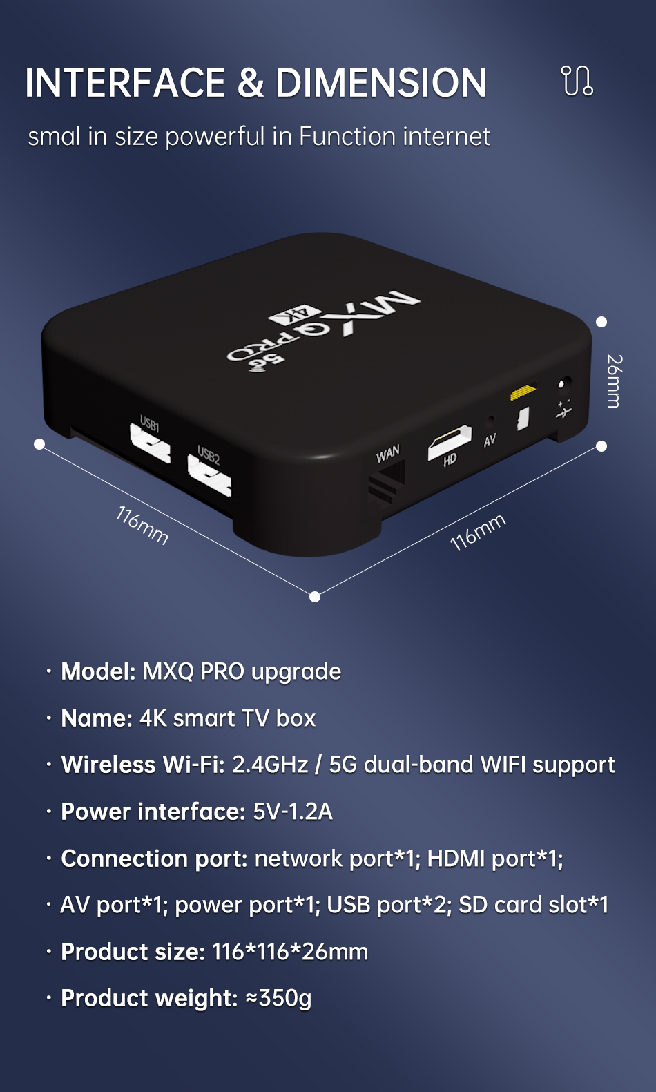 Odscn 2025 NEW MXQ Pro 4K HD TV Box 2.4G/5G WiFi Connection MaliG31 CPU Media Player Set Top Box ...