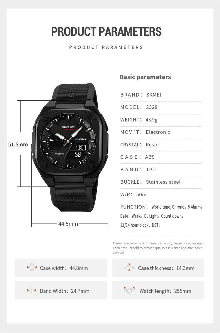 SKMEI Men's Multi functional Digital Watch for men | Shopee Philippines