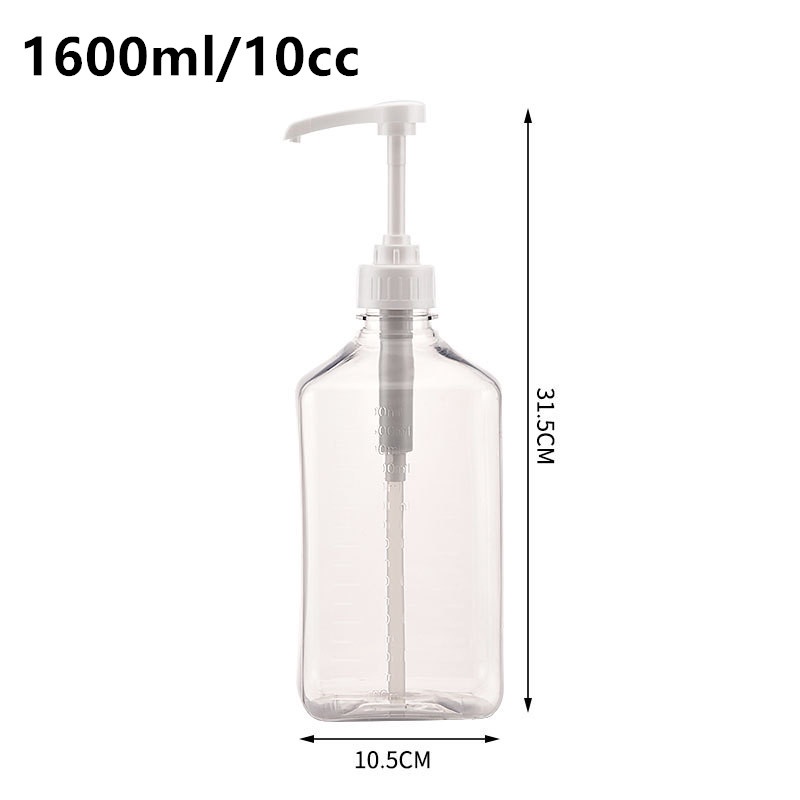 1600ML Sugar Pressure Bottle Plastic Fructose Squeeze Bottle Syrup ...