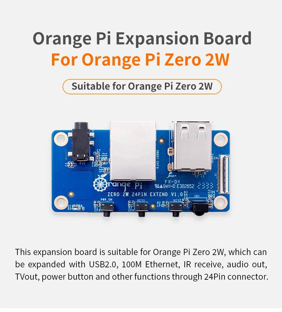 Orange Pi Zero 2 W 4GB 2GB 1.5GB 1GB RAM DDR4 Allwinner H618 WiFi5 BT5 ...