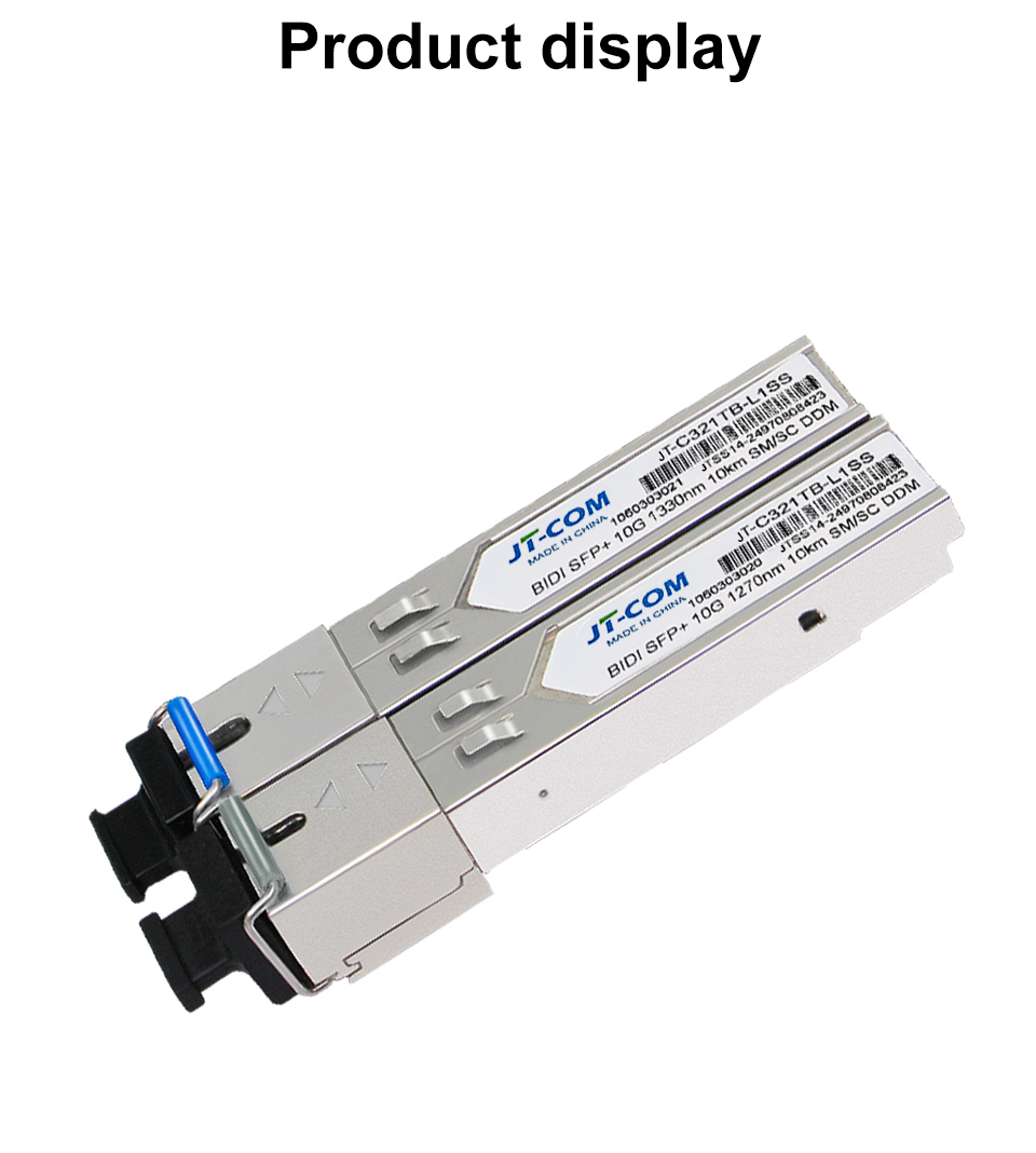 JT-COM a Pair 10G BIDI 10/20/40/60KM SFP Module SM SC 1270/1330nm ...