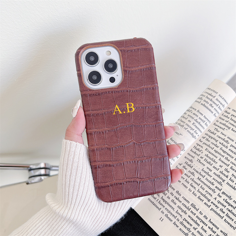 Personalise Customization Letters Name Hard Case For iPhone 16 15 14 13 ...