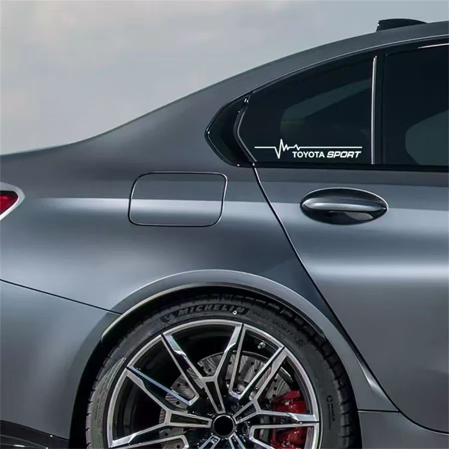 1 pair Car Reflective Side Window Sticker Windshield Decal For TOYOTA ...