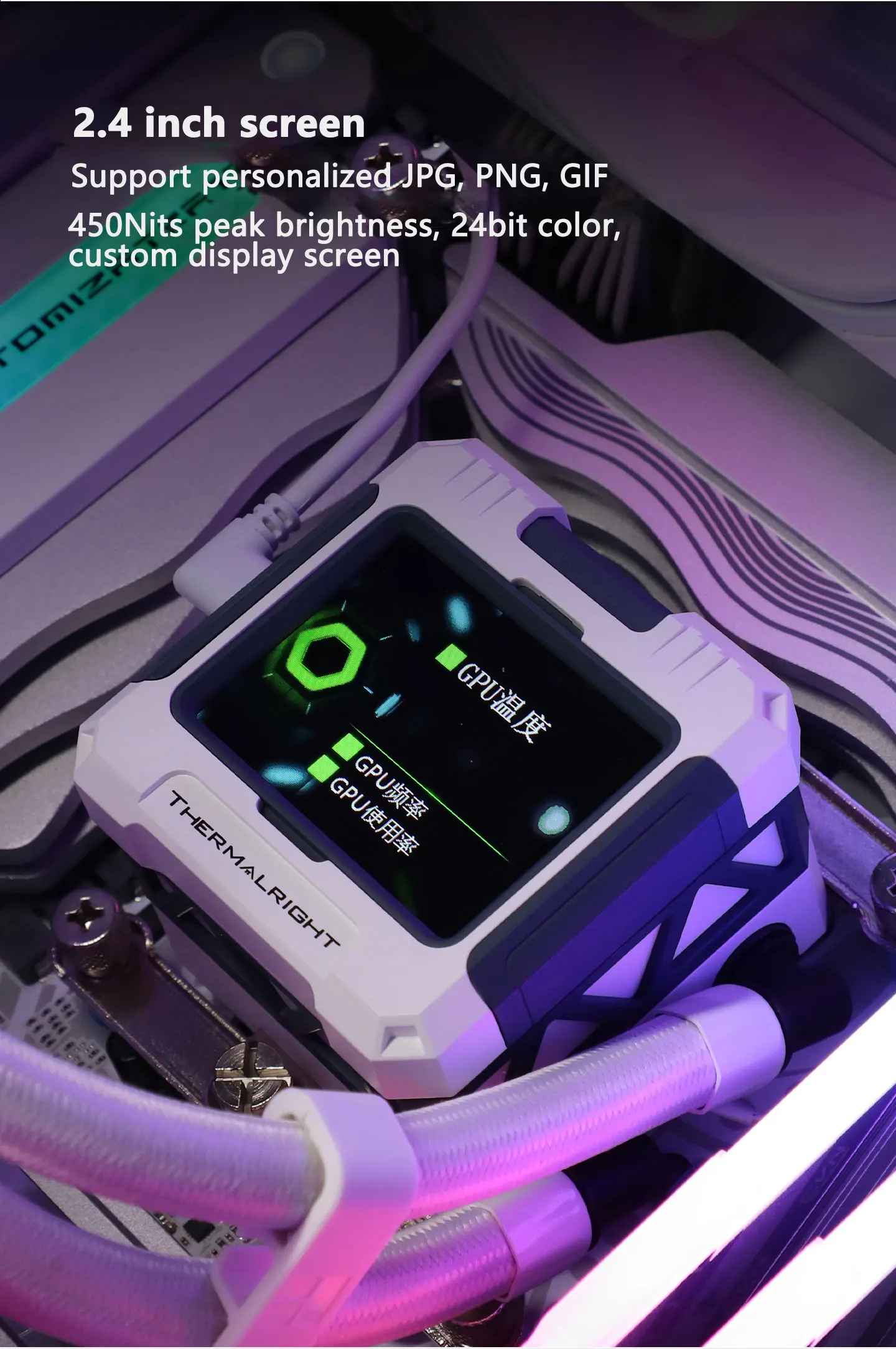 Thermalright FW240/360 ARGB CPU Liquid Cooler 2.4 inch IPS PWM ...