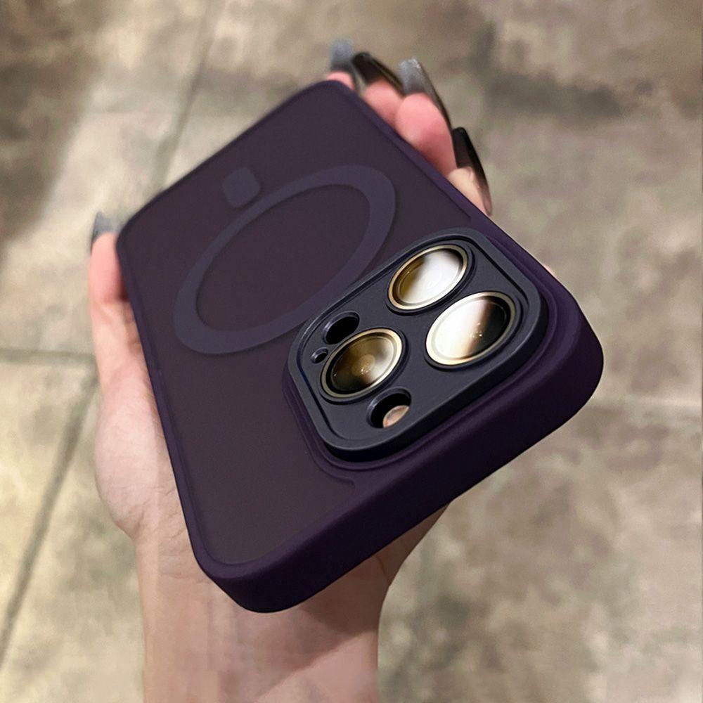 Luxury Metal camera protection Matte Magnetic attraction Phone Case ...