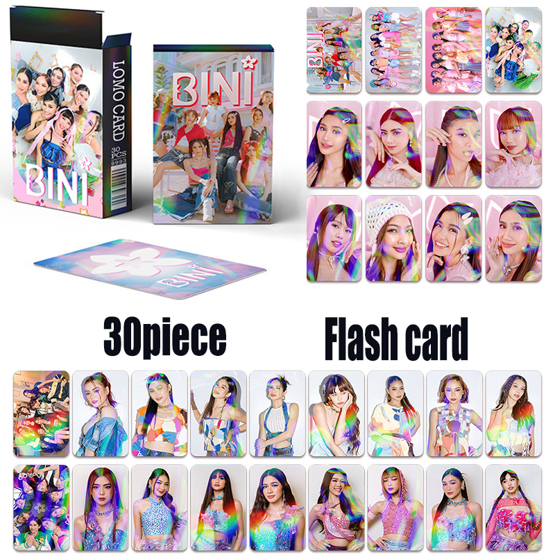 Jollibini BINI Photocards 55 Pcs/Box The Philippines Female Idol Group ...