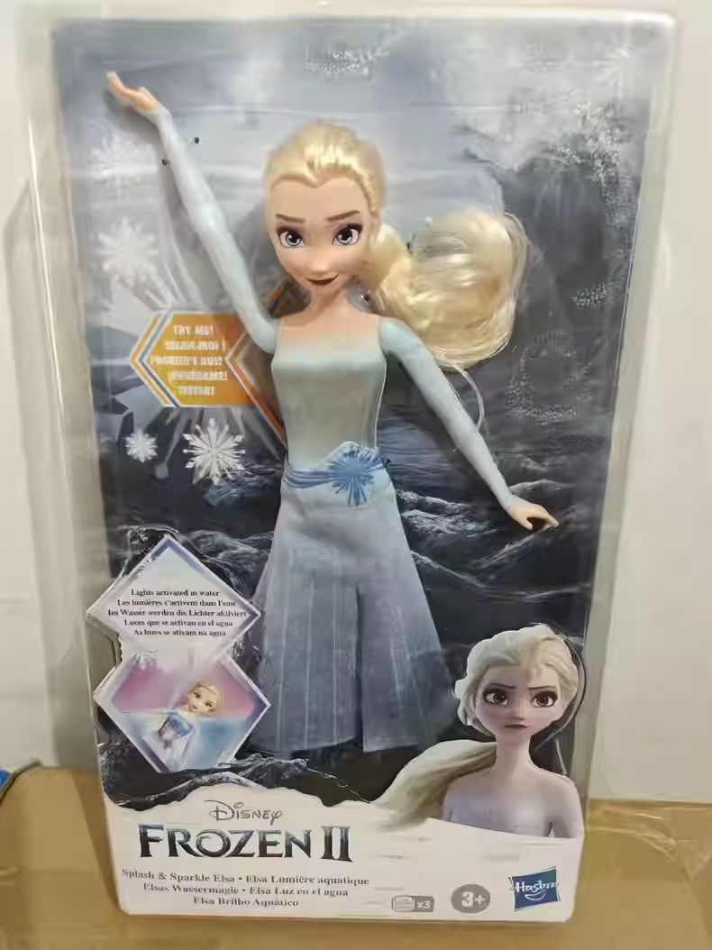 Disney's Frozen 2 Splash and Sparkle Elsa Doll, Light-up Water Toy ...